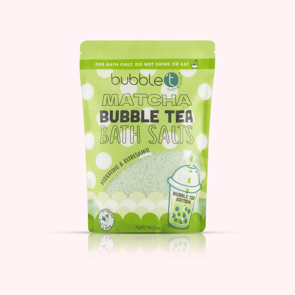 Matcha Infused Bath Salts | Bath Salts | Bubble T Cosmetics