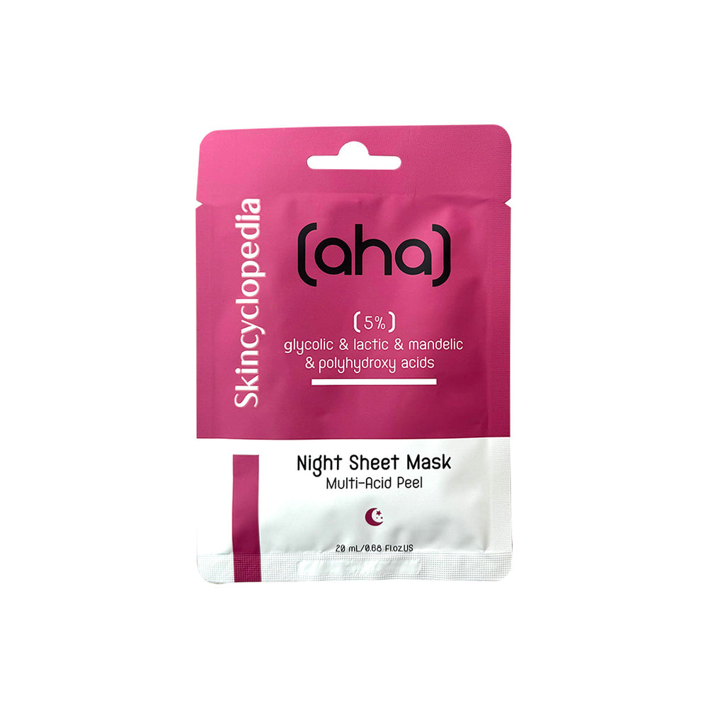 Skincyclopedia AHA Multi-Acid Sheet Mask – Bubble T Cosmetics